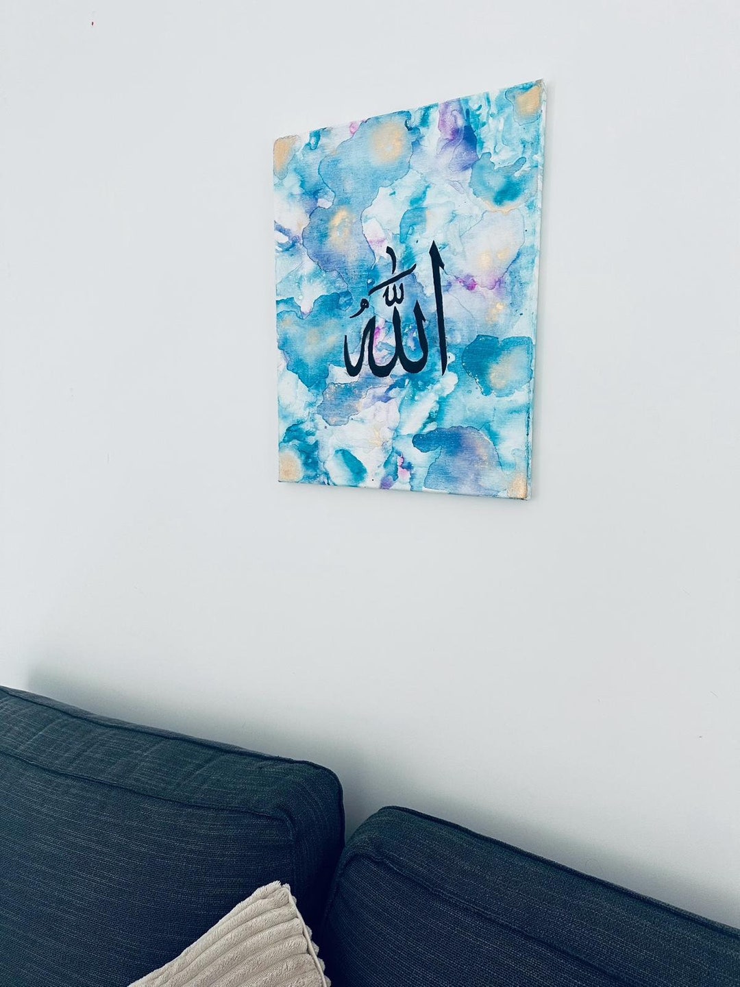 Handmade Arabic Calligraphy Canvas Painting Room Decor - Etsy