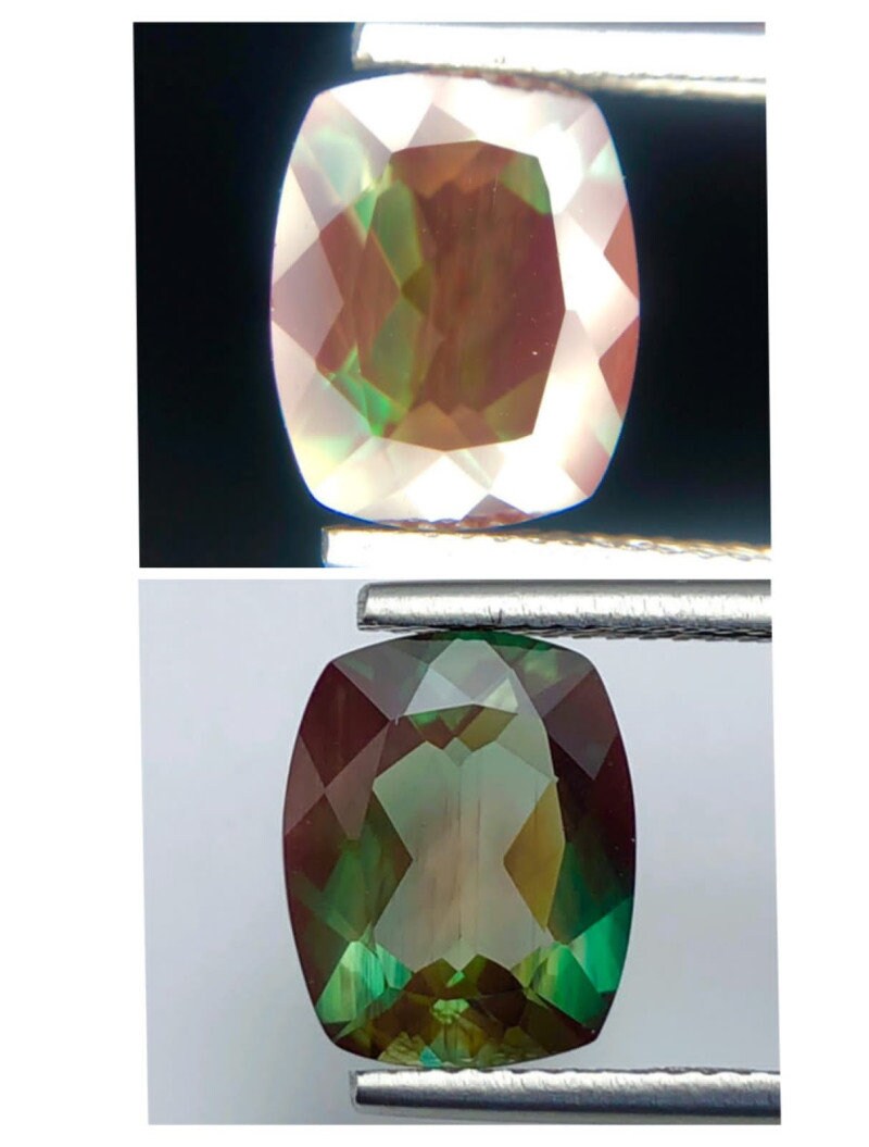 Andesine Color Change (green to Purple Red) AIG Certified 2.69ct - Etsy