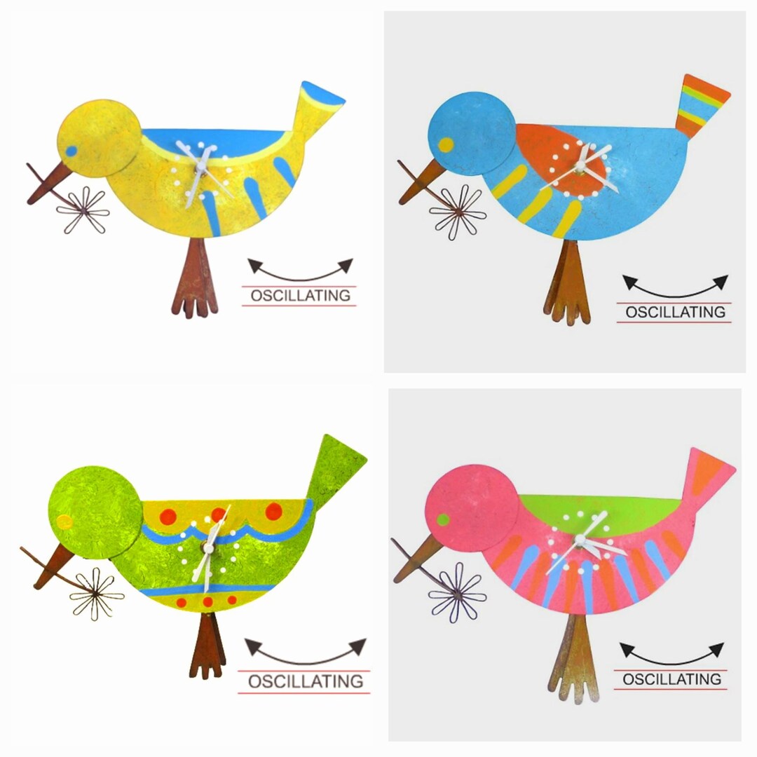 Bird Pendulum Wall Clock - Etsy