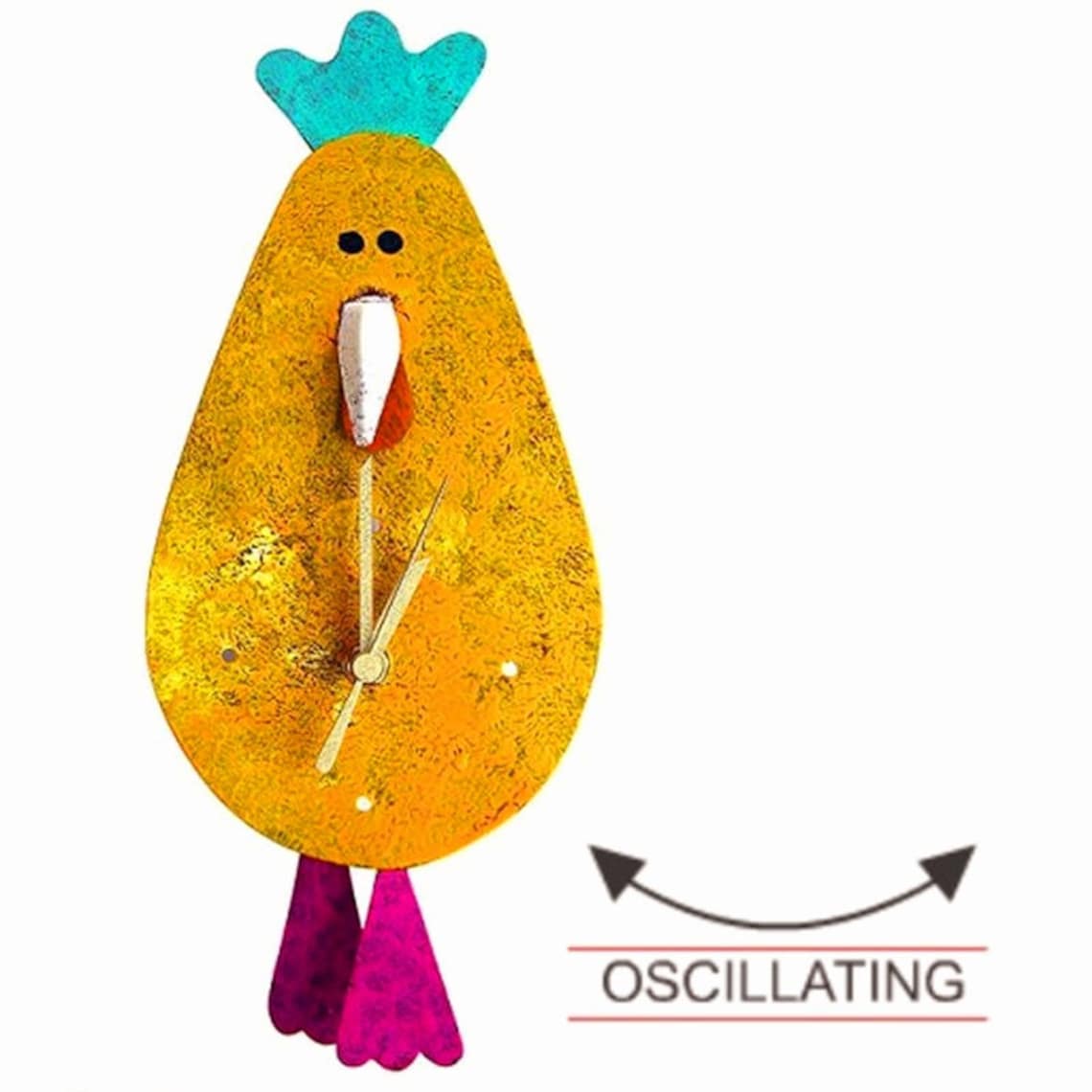 Chicken Pendulum Wall Clock - Etsy