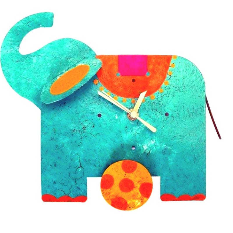 Elephant Clock - Etsy