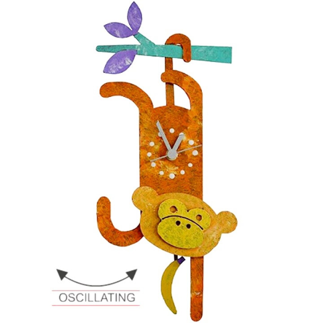 Hanging Monkey Pendulum Wall Clock - Etsy