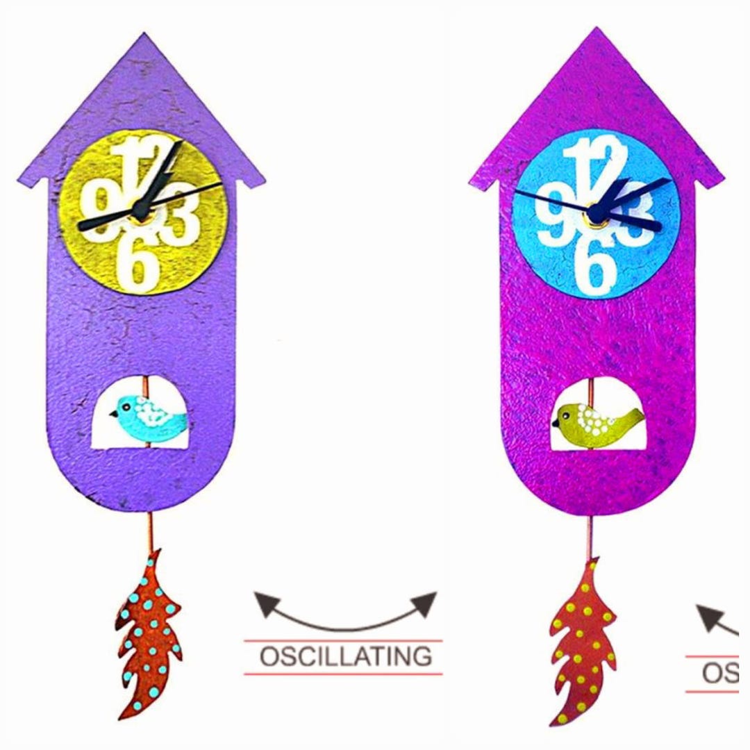 Birdhouse Pendulum Wall Clock - Etsy