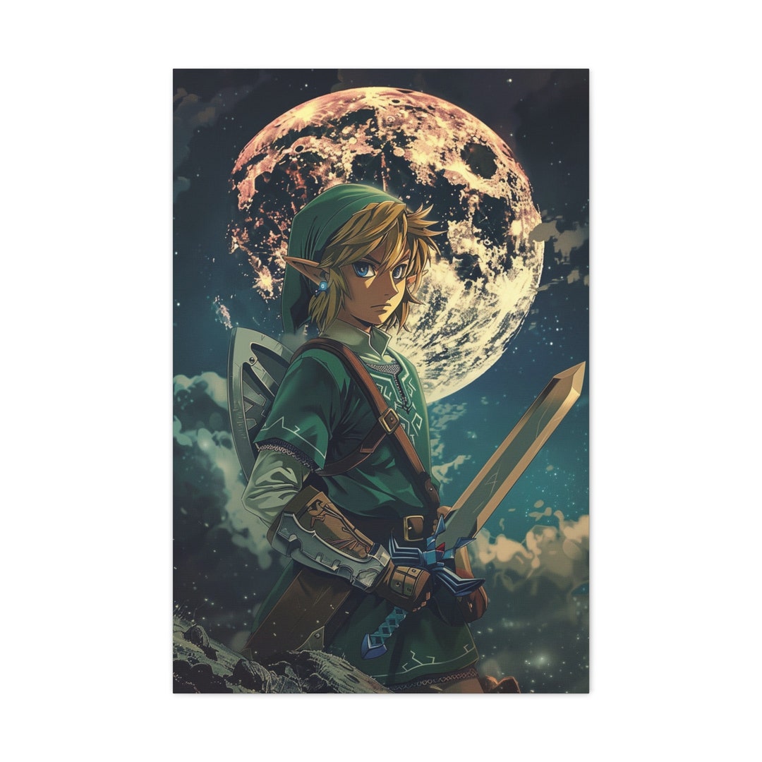 Video Game Loz Link Inspired Fan Art Poster, Available in 5x7, 12x18 ...