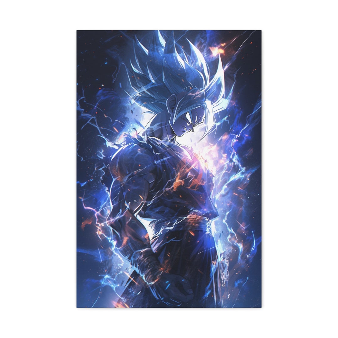 DBZ Super Saiyan Powered up Z Anime Poster, Available in 5x7, 12x18 ...