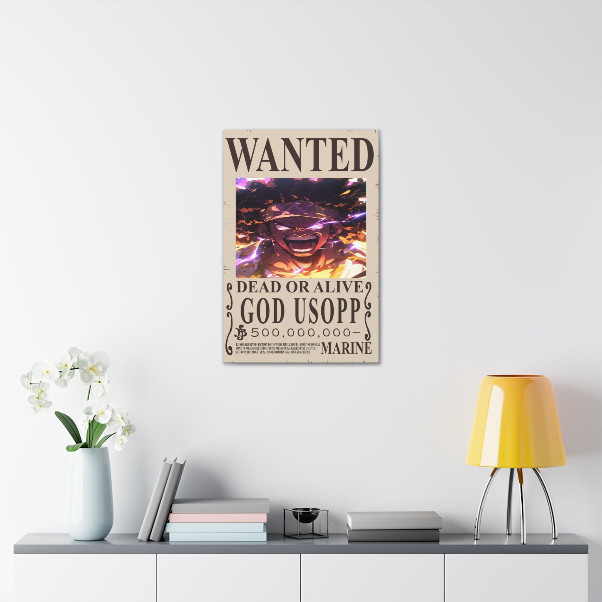 One Piece Anime God Usopp Wanted Poster Print Usopp Fan Art - Etsy