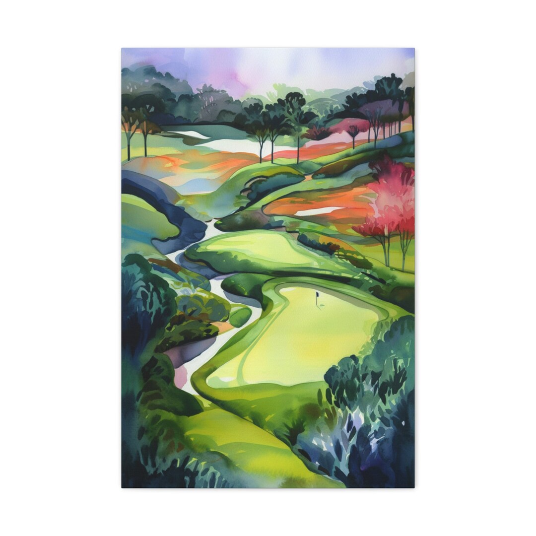 Watercolor Golf Wall Art, Golf Art for Wall, Golf Art Print, Golf ...