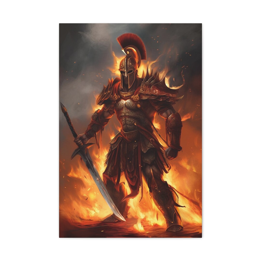 Mythology Wall Art, Ancient Greek God Ares - God of War, Mythical ...
