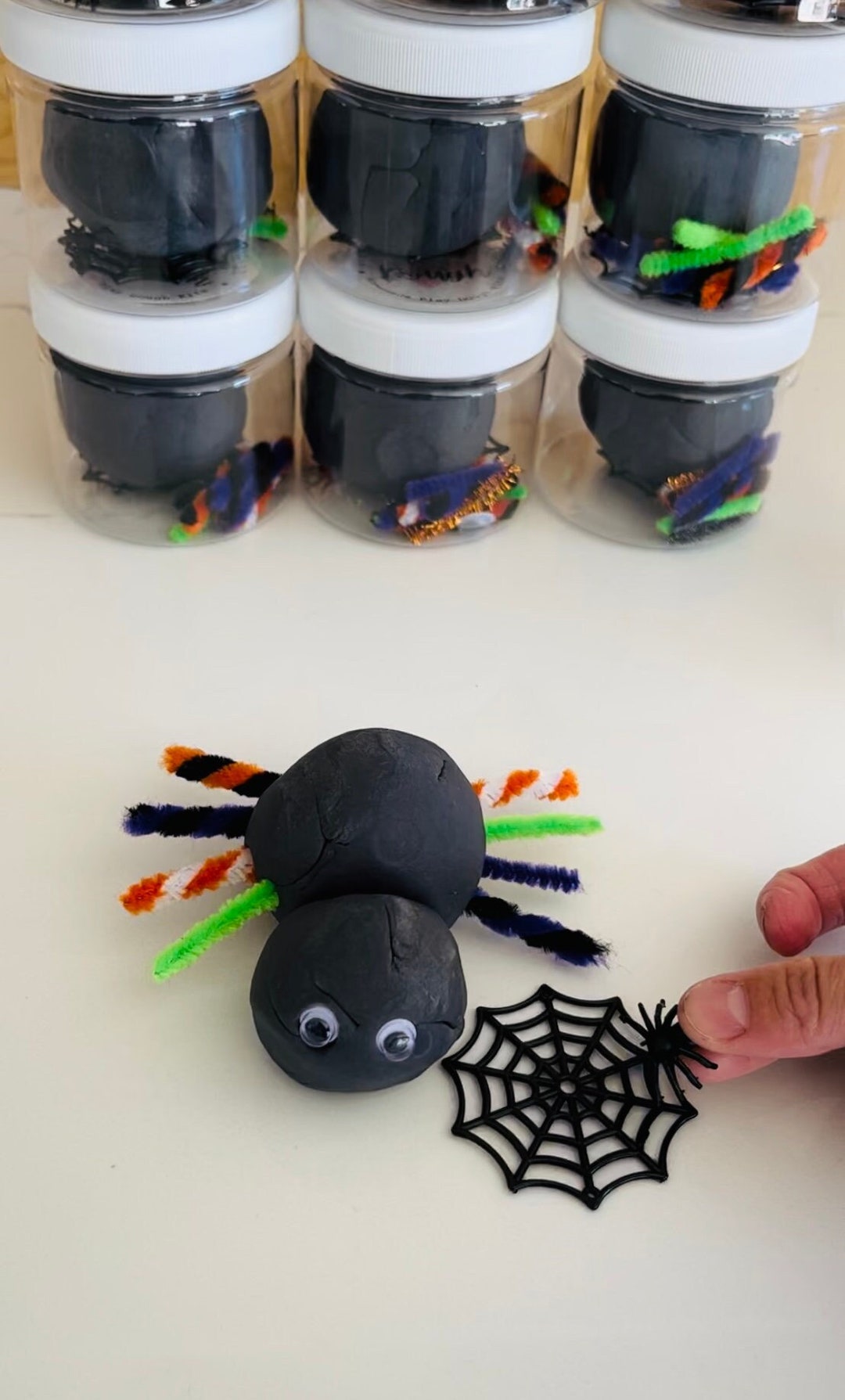 Build A Spider Play Dough Jar - Etsy