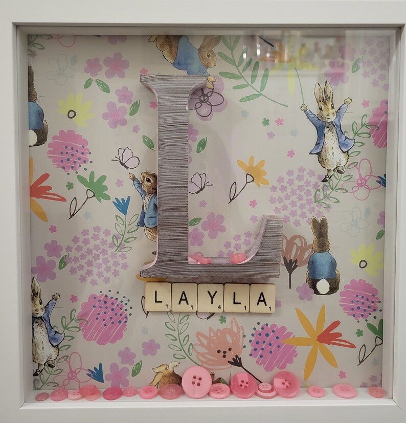 Initial Scrabble Letter Shadow Box Frames and Personalised - Etsy