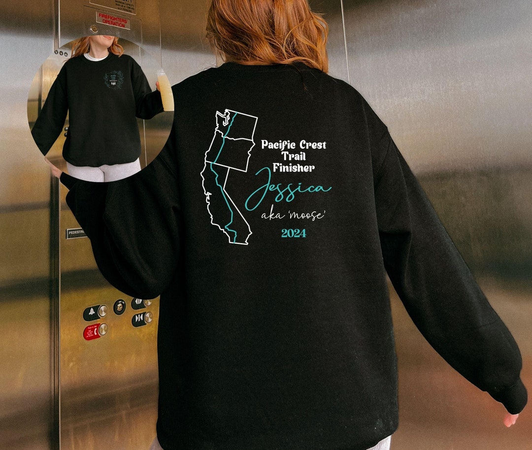Pacific Crest Trail Sweatshirt, PCT Sweatshirt, Custom PCT Gifts ...