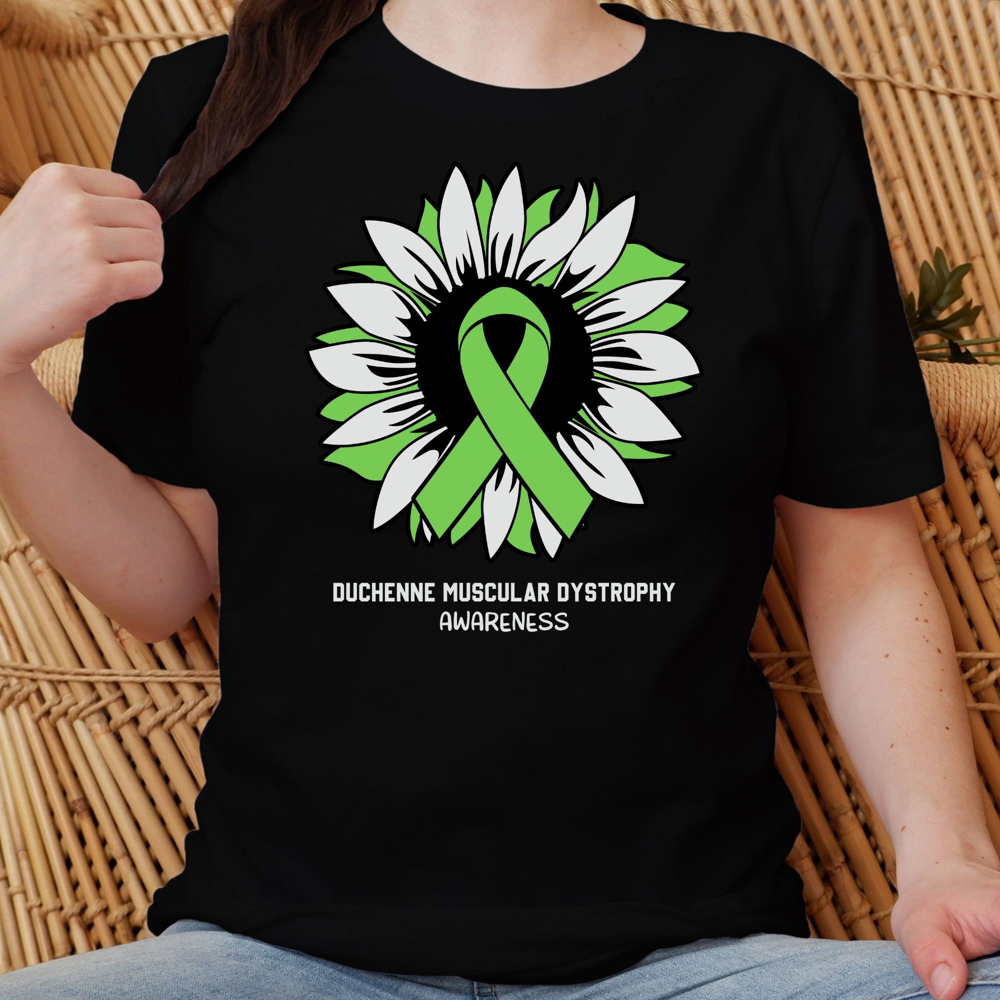 Duchenne Muscular Dystrophy, DMD Awareness DMD Shirt, Lime Green Ribbon ...