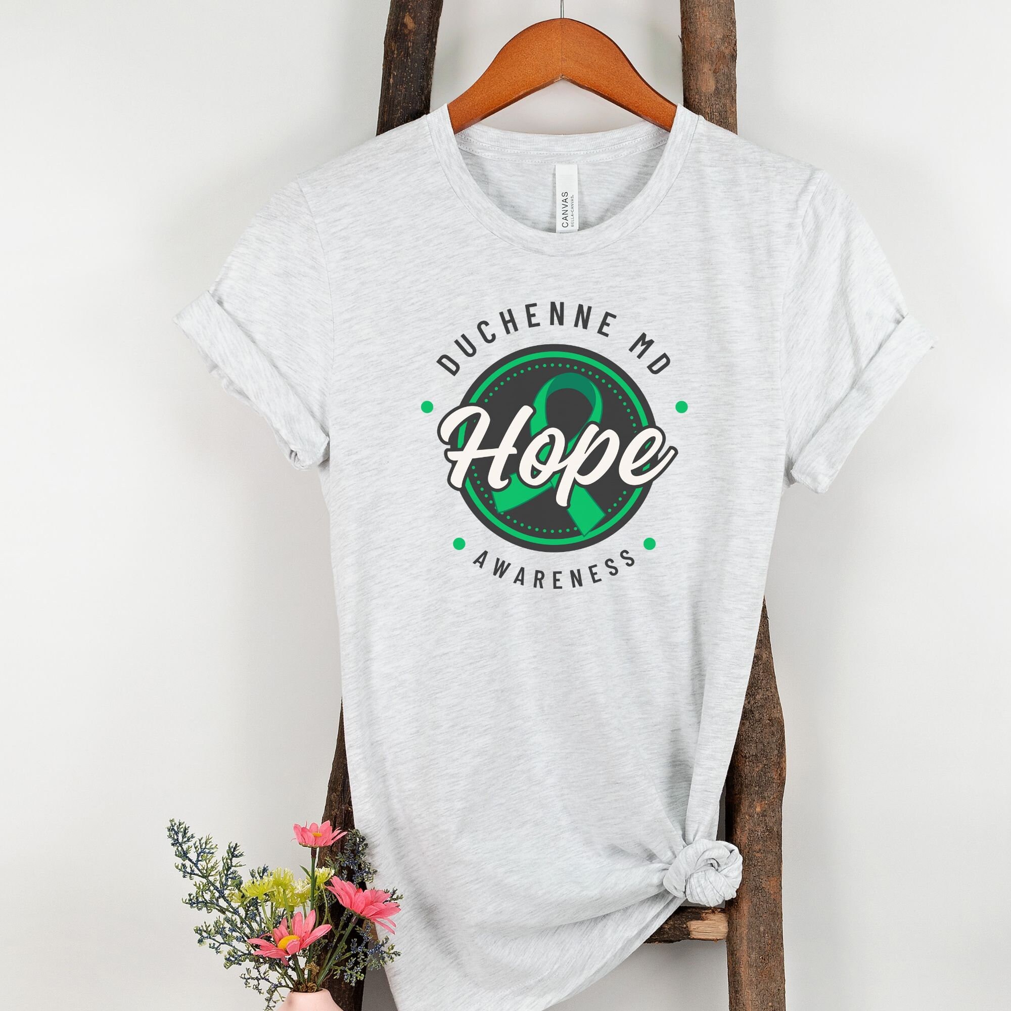 Duchenne Muscular Dystrophy Awareness Tee, Green Ribbon Shirt ...