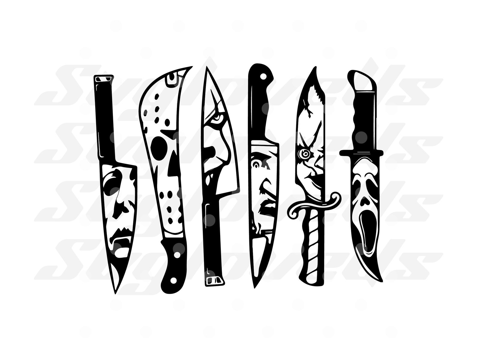 Horror Movie Knife Svg, Halloween Svg, Horror Friends Knife Svg, Horror ...