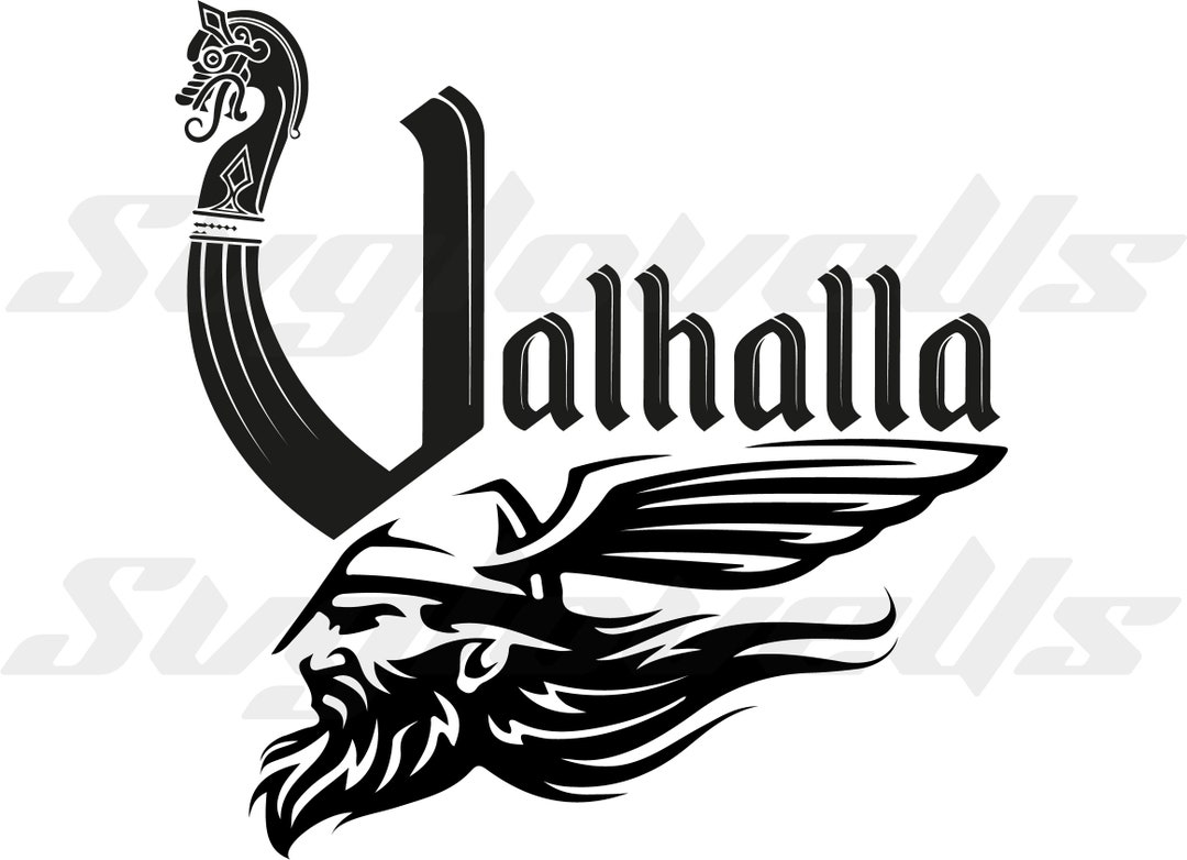 Valhalla Svg, Valhalla Odin Viking Svg, Viking Headdesign for Cricut ...