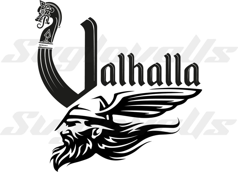 Valhalla Svg, Valhalla Odin Viking Svg, Viking Headdesign for Cricut ...