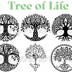 Tree of Life Svg, Family Tree Svg, Yoga Meditation Svg, Flower of Life ...