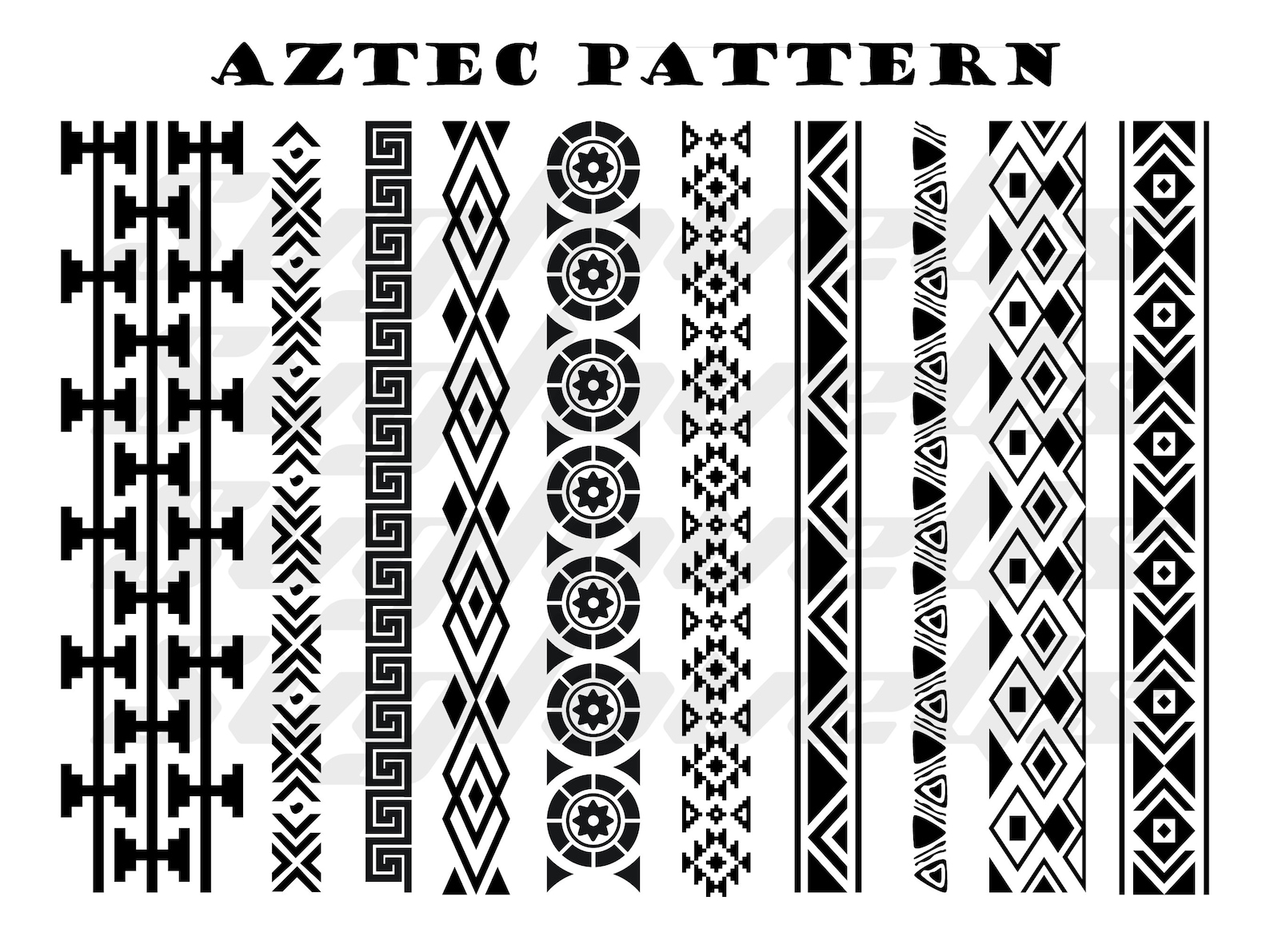 Aztec Pattern Svg, Design for Cricut, Instant Download, American ...