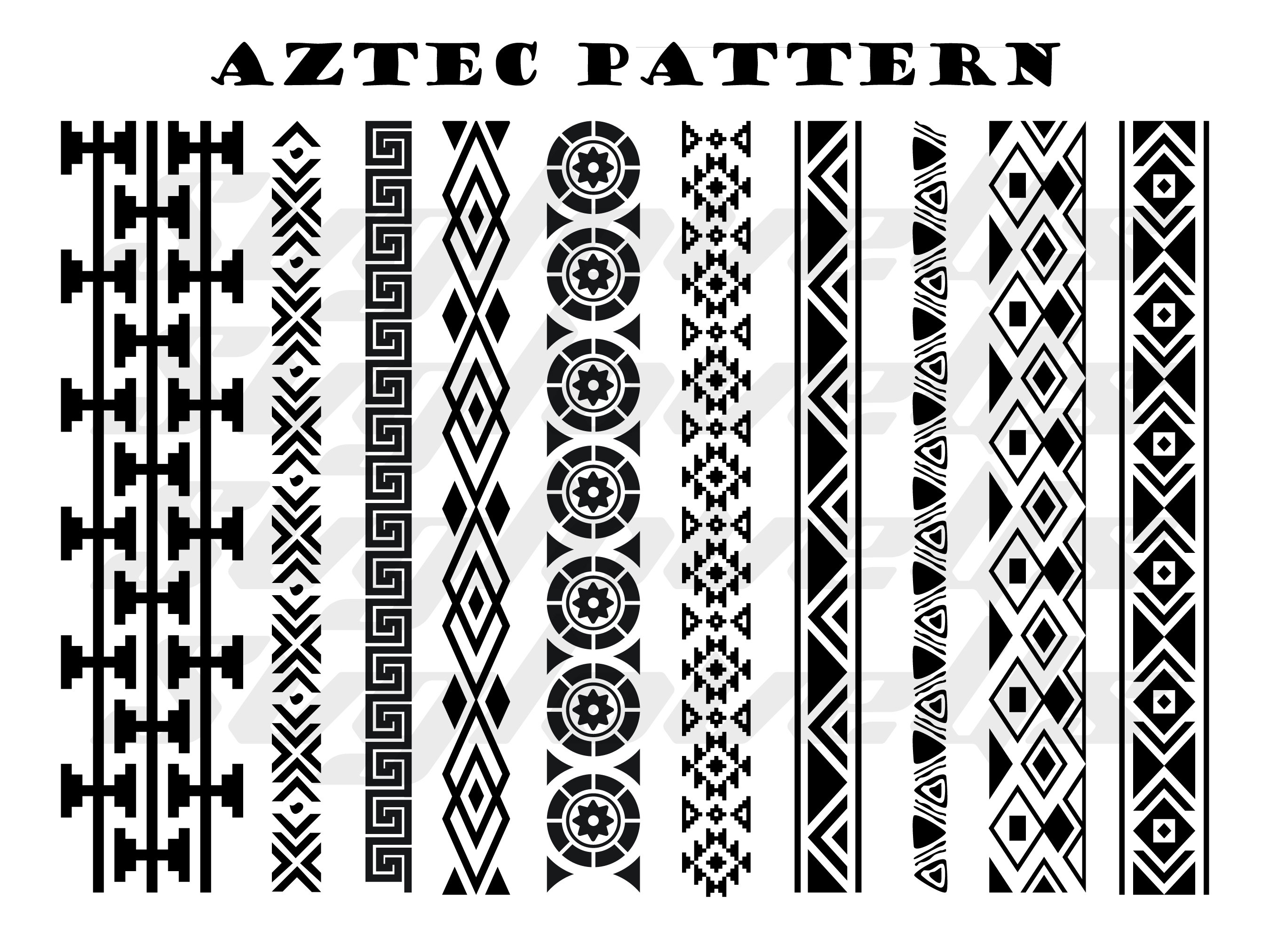 Aztec Patterns And Designs