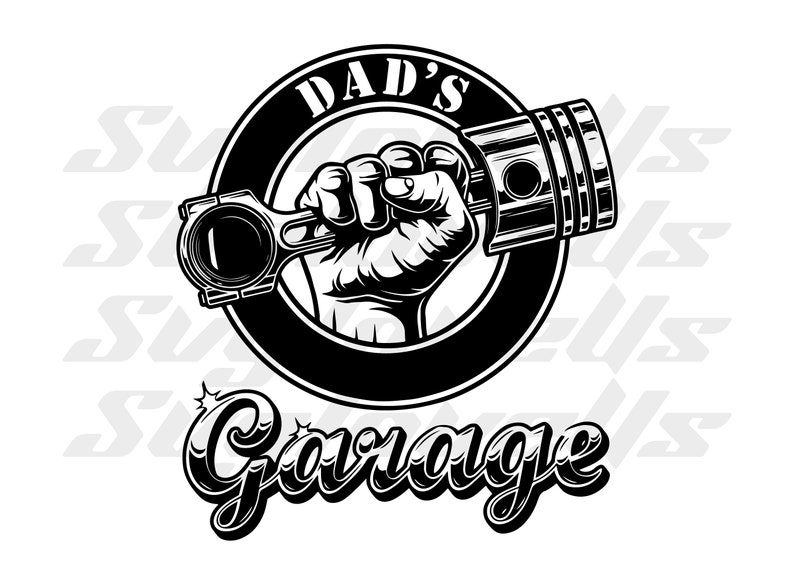 Dad's Garage Sign Svg, Garage Sign Svg, Garage Sticker, Fathers Day Svg ...