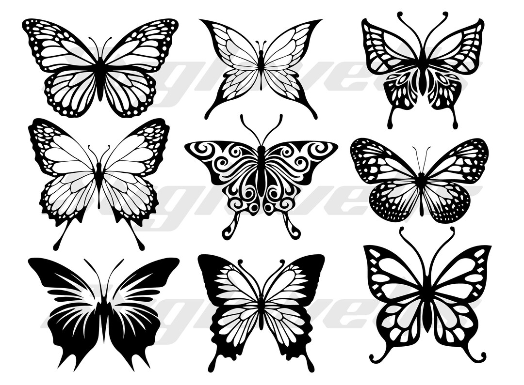 Butterfly Svg Png Bundle , Butterfly Clipart , Butterfly Cut Files ...