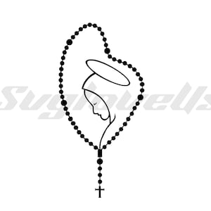 Rosary Svg, Mary Rosary Svg, Jesus and Mary Svg, Rosary Beads Svg ...
