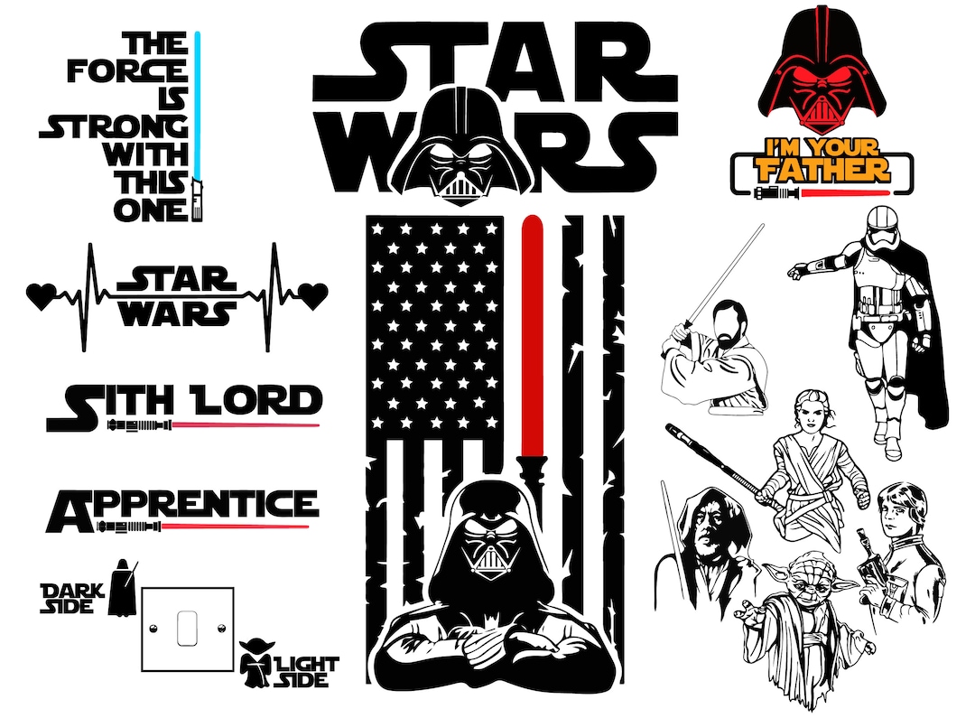 Star Wars Svg Bundle , Force With You Svg, Star Wars Characters Svg ...