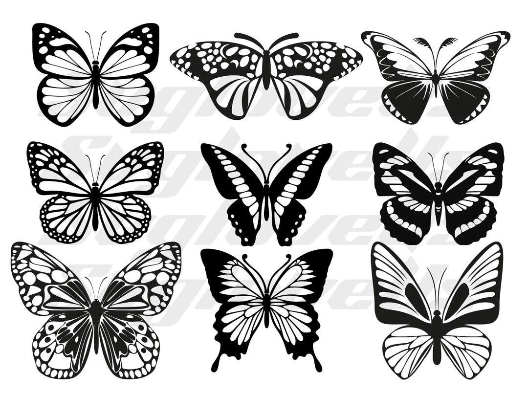 Butterfly Svg Png Bundle , Butterfly Clipart , Butterfly Cut Files ...