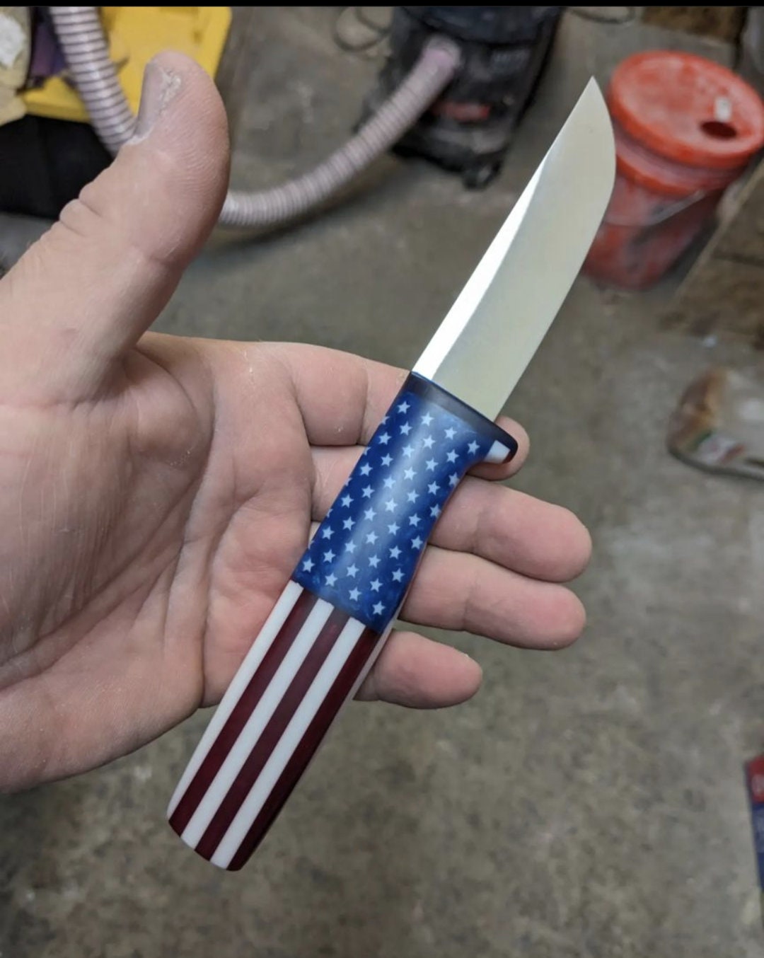 Knife Handle Material. USA Flag. - Etsy