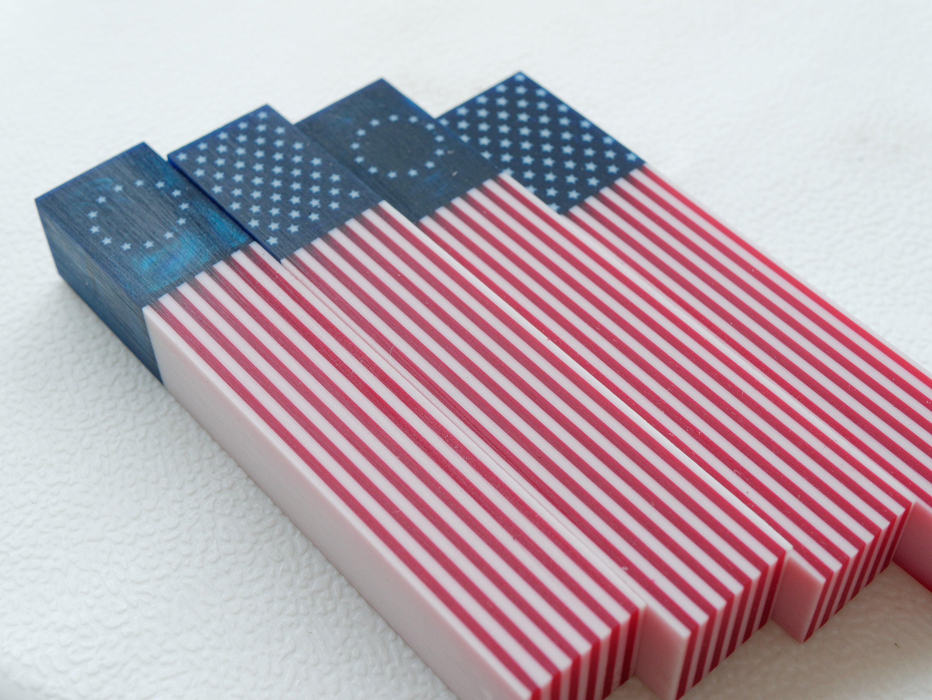 Knife Handle Material. USA Flag Small. - Etsy