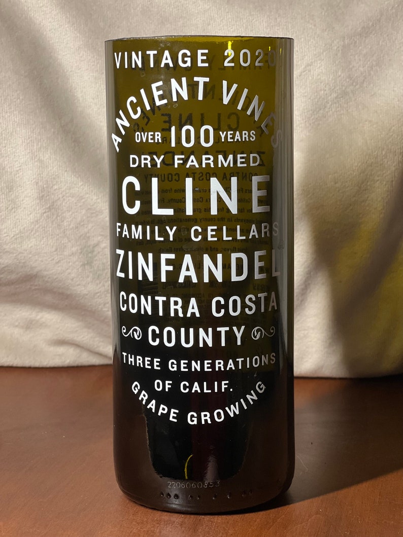 Repurposed Cline Ancient Vines Wine Bottle - Etsy