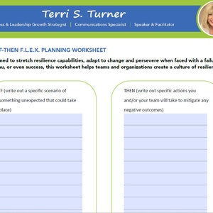 Leadership Skill Template | Resilience Worksheets | Personal ...