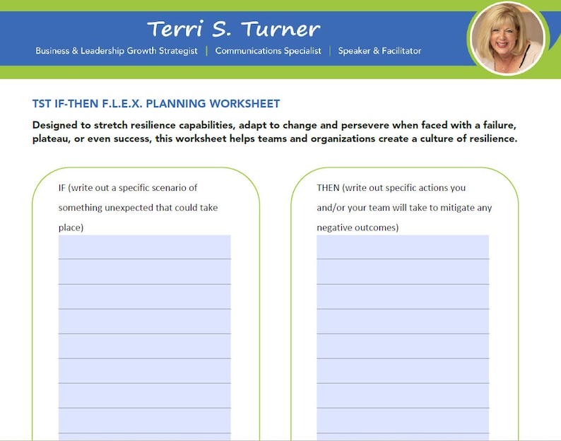 Leadership Skill Template | Resilience Worksheets | Personal ...