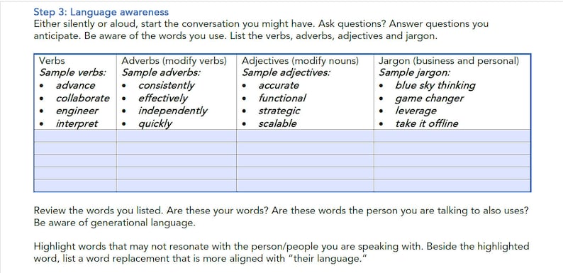 Leadership Communication Workbook Communication Worksheet for ...