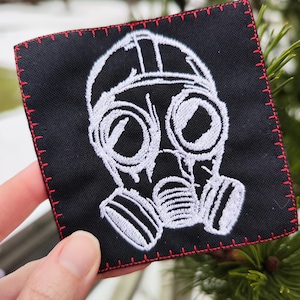 Retro Gas Mask Patch, Cyberpunk Patch, Apocalypses Punk Patch Sew On ...