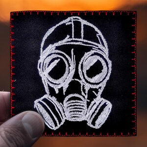 Retro Gas Mask Patch, Cyberpunk Patch, Apocalypses Punk Patch Sew On ...