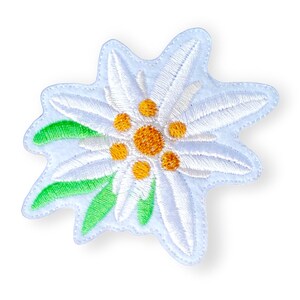 Edelweiss Patch Iron-on German Flower Costume Decor Embroidered ...