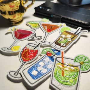Aperol Spritz Cocktail Patch: Embroidered Summer Drink Applique - Etsy