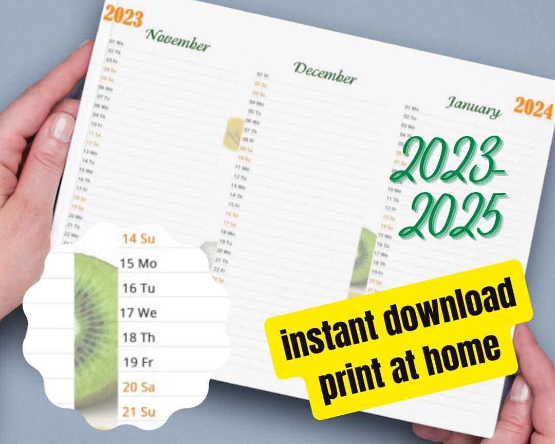 Academic Year 2023-24 2025 Planner Printable A4 10 Pages - Etsy