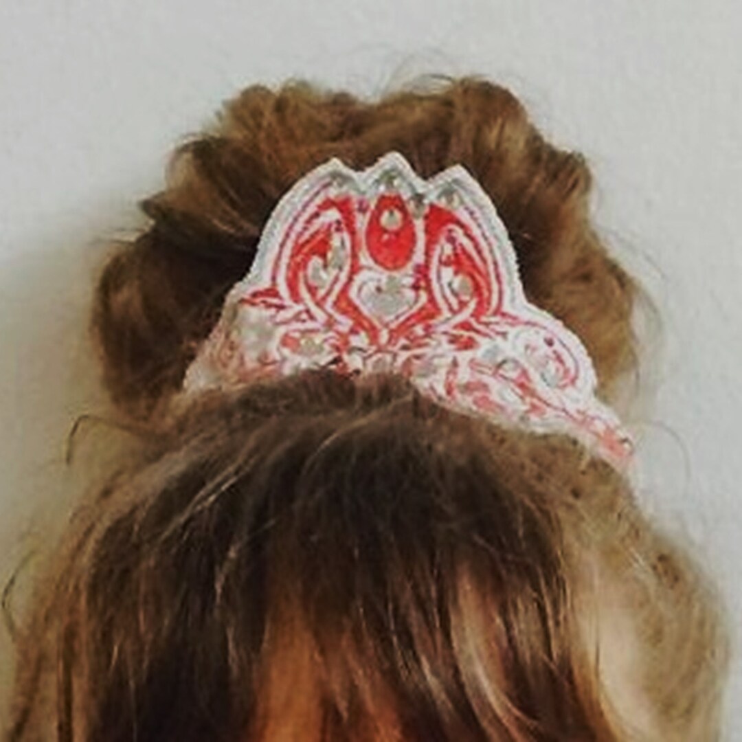 Irish Dance Tiara Custom Color Embroidered Silver Gold Red Green - Etsy