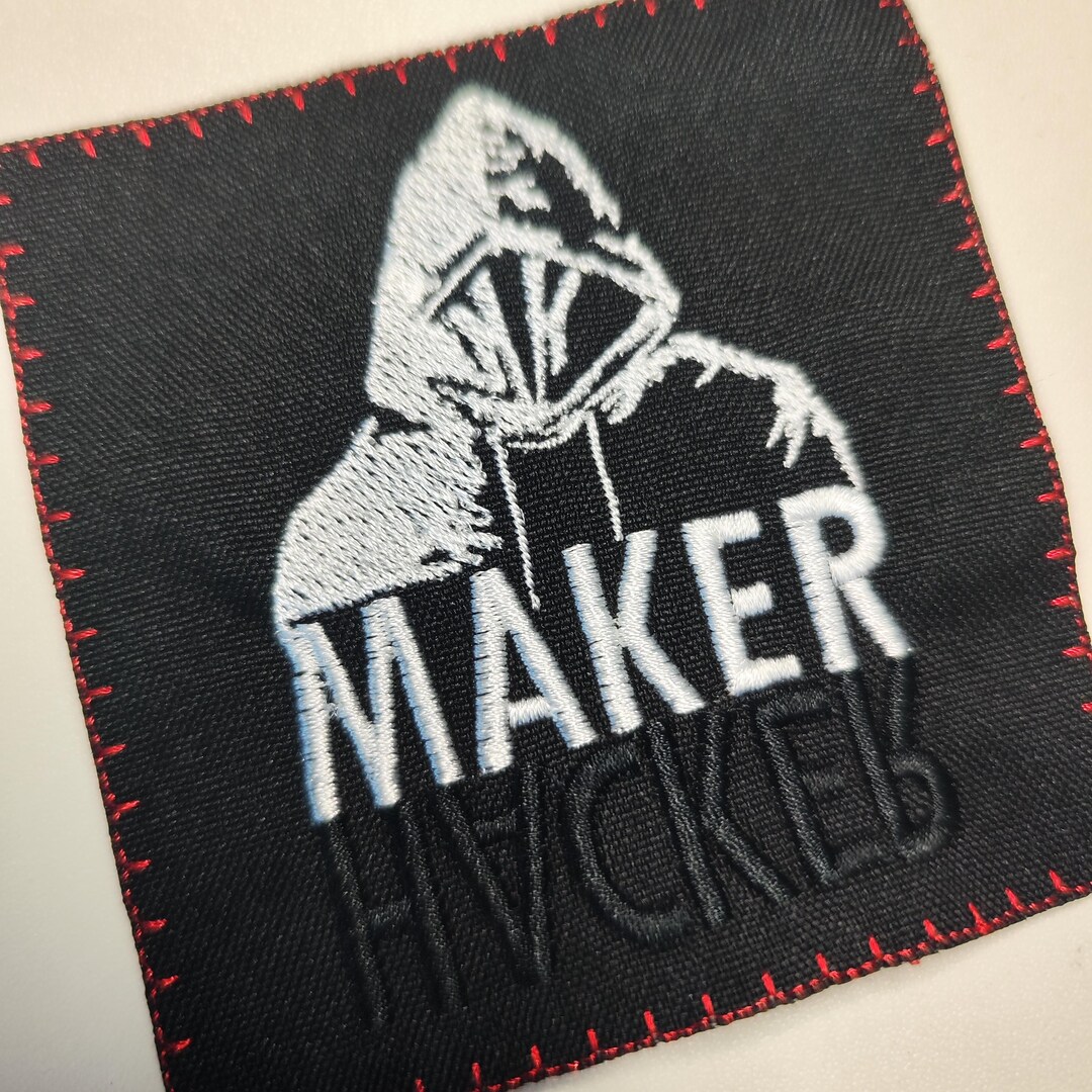 Cyberpunk Embroidered Patch: White Hack Design, Sew-on - Etsy
