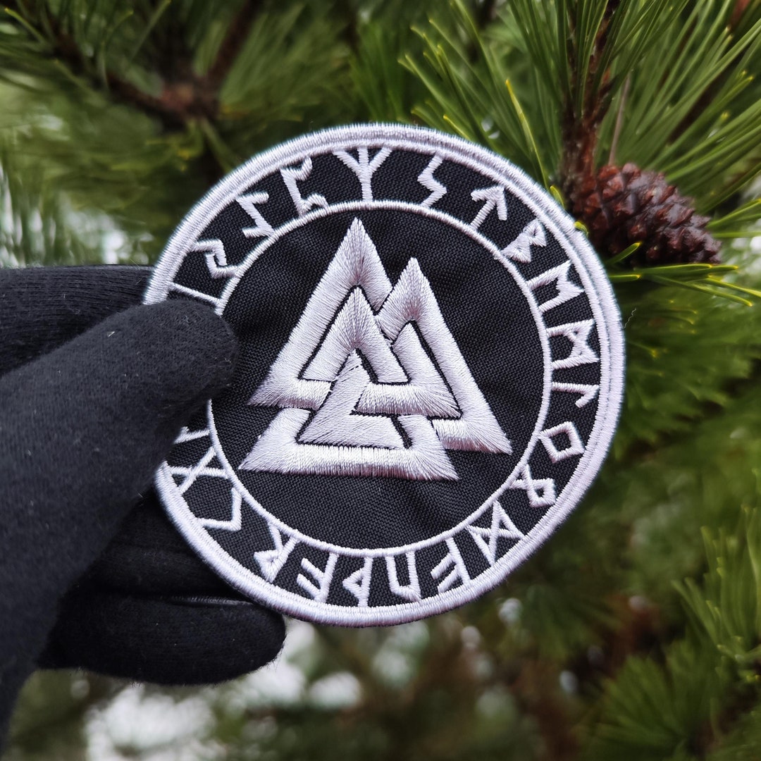 Valknut Patch: Norse Viking Knot Symbol - Iron On/sew On - Etsy