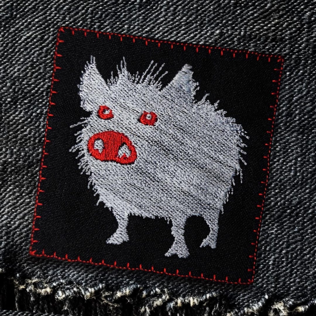Pig Patch, Anti-Utopian Punk Patches Embroidered, Biker Vest Patches ...