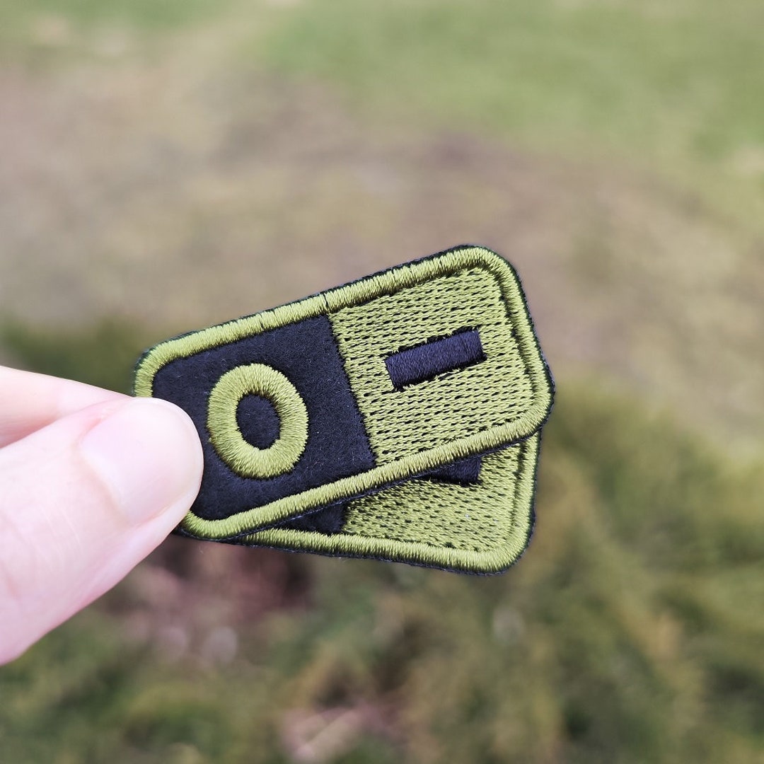 2 PCS Blood Type Patch O Neg Embroidered Hook O- Negative Group Badge ...