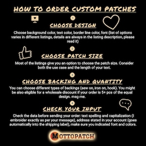 Custom Name Patch All Size Iron on Embroidered - Personalized Text No Minimum Labels - Etsy