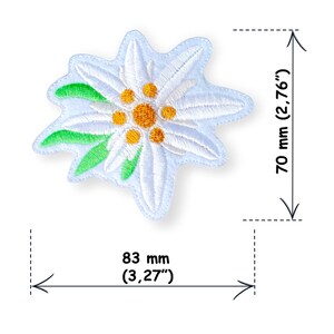 Edelweiss Patch Iron-on German Flower Costume Decor Embroidered ...