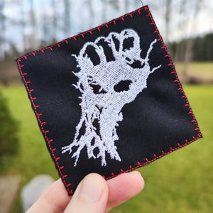 Raised Fist Patch Black White Protest Equal Rights Symbol Embroidered ...