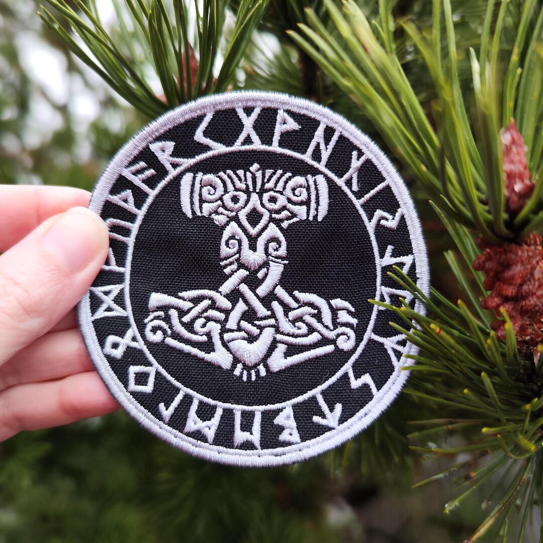 Mjölnir Patch, Thors Hammer, Mjolnir Symbol, Norse Patches, Viking ...