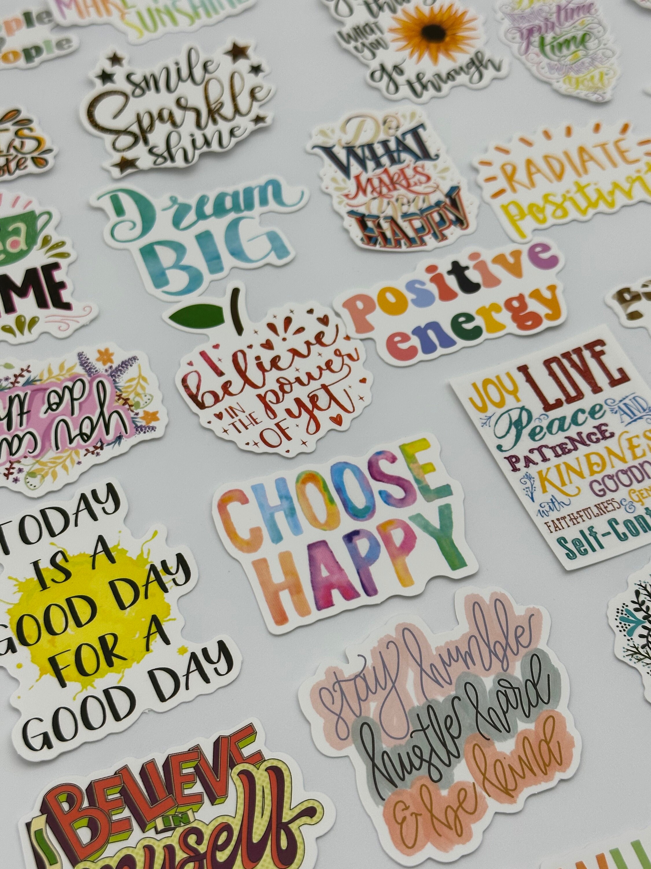 10 Random Sticker Pack - Spread Joy and Inspiration With Our Positive ...