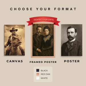 Custom Victorian Style Family Portrait From Photo, Personalized ...